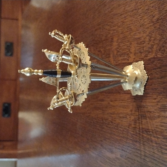 Toledo Rapier | Dining | Vintage Toledo Spain Rapier Brass Mini Sword ...